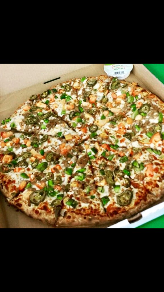 Order 2 Large Pizzas with 5 Toppings Each - Perfect for SharingFlying Pizza
